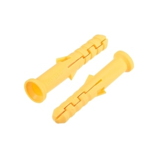10x60mm Plastic Expansion Tube Bolts Column Frame Fixings Yellow 30pcs ...