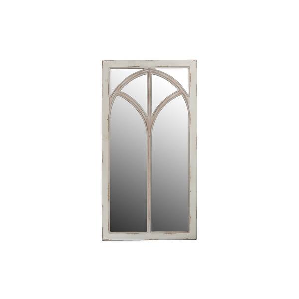 Rect. Distressed Wood Window Pane Mirror - Bed Bath & Beyond - 34216982