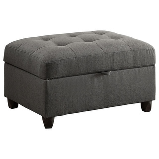 Grey Storage Ottoman - Bed Bath & Beyond - 43757258