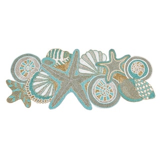 Sea Shell Beaded Design Table Runner - 13"x36" - Bed Bath & Beyond ...