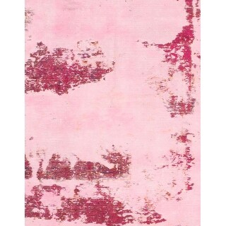 Ahgly Company Machine Washable Abstract Carnation Pink Area Rugs - Bed ...