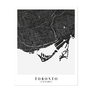 Toronto Ontario Canada Maps Minimal Art Print/Poster - Bed Bath ...