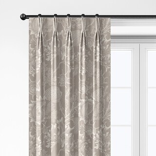 Shellabrate Natural Cotton Pinch Pleat Drapery Panel Set of 2 - Bed ...