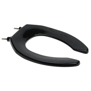 Mayfair 1955CT-047 Commercial Plastic Toilet Seat, Black - Bed Bath ...