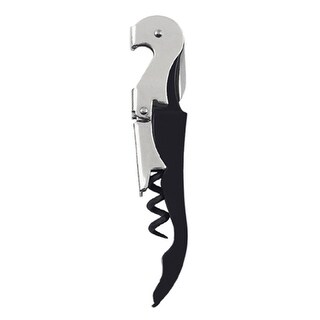 Truetap™ Soft Touch Black Double Hinged Corkscrew by True - Bed Bath ...
