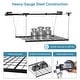 FLEXIMOUNTS Heavy Duty Manual Lift Adjustable Ceiling Storage Rack ...