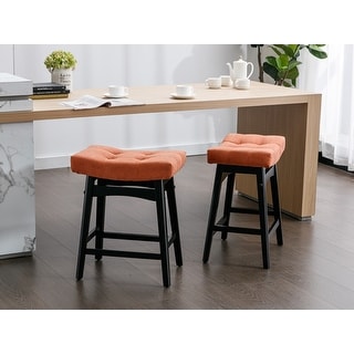 Modern Backless Dining Chair Stools Farmhouse Island Side Chairs - Set ...