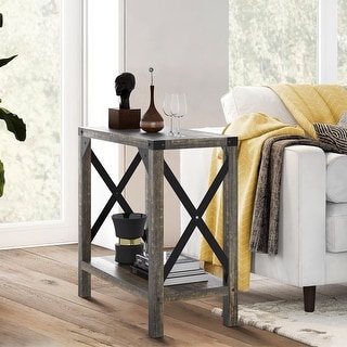 Farmhouse End Table Small Rectangular Side Table - Bed Bath & Beyond ...