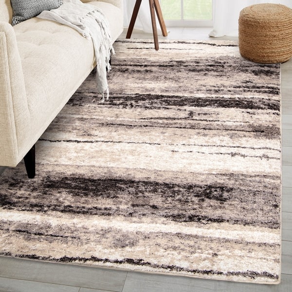 Orian Rugs Nirvanna Urban Landscape Taupe Stain Resistant Area Rug ...