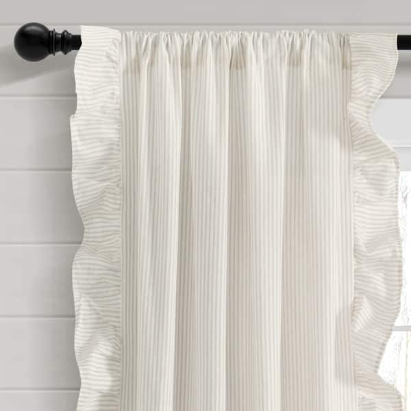 Lush Decor Farmhouse Reyna Ruffle Window Curtain Panels - On Sale - Bed ...