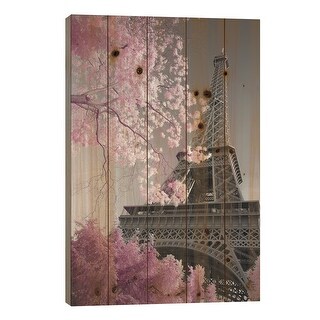 Paris Eiffel Tower XIII Print On Wood by David Clapp - Multi-Color ...