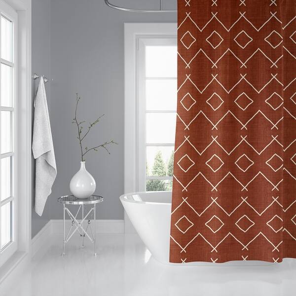 BATH RUST Shower Curtain By Erin Vanessa - Bed Bath & Beyond - 31316454