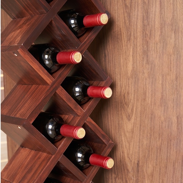 Vertical Z wine rack/Solid wood wine rack /Home wine rack/Living room ...