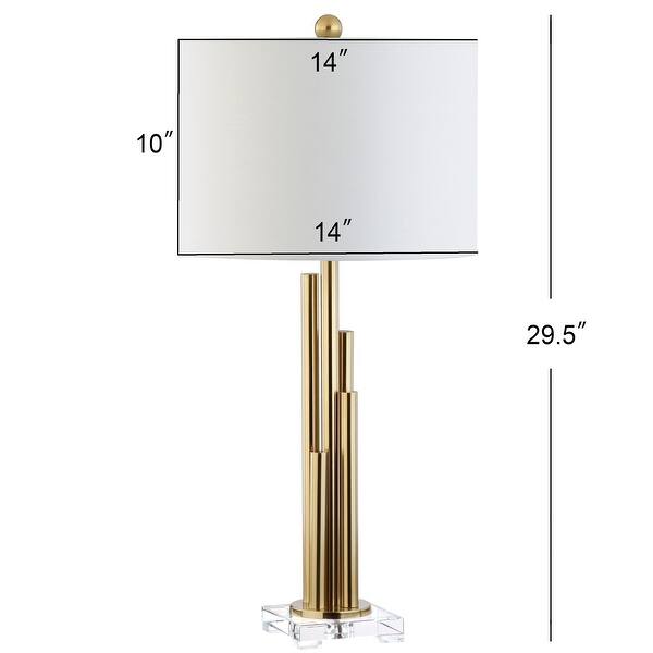 SAFAVIEH Lighting 32-inch Hopper LED Table Lamp (Set of 2) - 16"x16"x32 ...