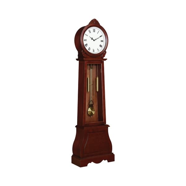 Wilford Brown Red Grandfather Clock with Chime - On Sale - Bed Bath ...