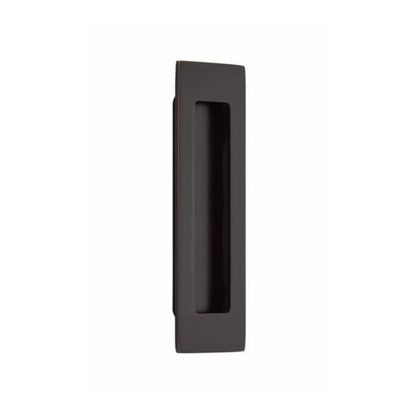 Emtek Modern Rectangular 6" Tall Rectangular Flush Door Pull - Bed Bath ...