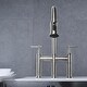 Dual Handle Bridge Kitchen Faucet with Pull-Down Sprayer - Bed Bath ...
