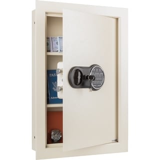 In-Wall Safe - Home or Business Safe with Keypad and 2 Manual Override ...