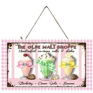 The Olde Malt Shop Printed Handmade Sign 10" x 5" - Bed Bath & Beyond ...