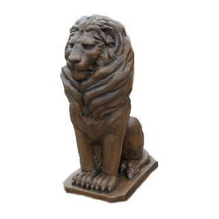 Set of 2 Regal Lions Entryway Outdoor Garden Statue 48" - Bed Bath ...