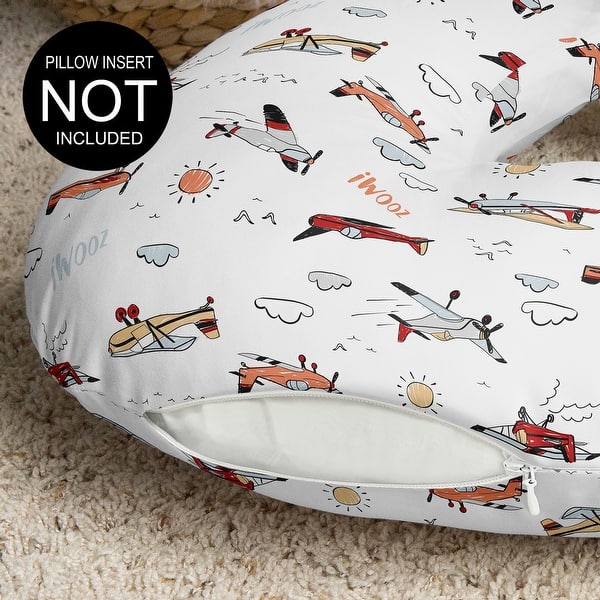 Sweet Jojo Designs Vintage Airplane Boy Nursing Breastfeeding Pillow ...