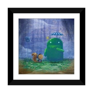 iCanvas "Robot Rain " by Martin Hsu - Bed Bath & Beyond - 37598738