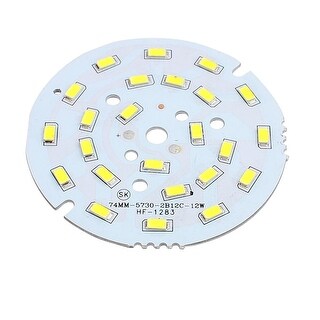 74mm Dia 12W 24 LEDs 5730 SMD Pure White LED Ceiling Light Aluminum ...