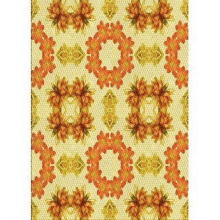 Ahgly Company Machine Washable Transitional Neon Orange Area Rugs - Bed ...