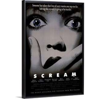 "Scream (1996)" Black Float Frame Canvas Art - Bed Bath & Beyond - 25497432