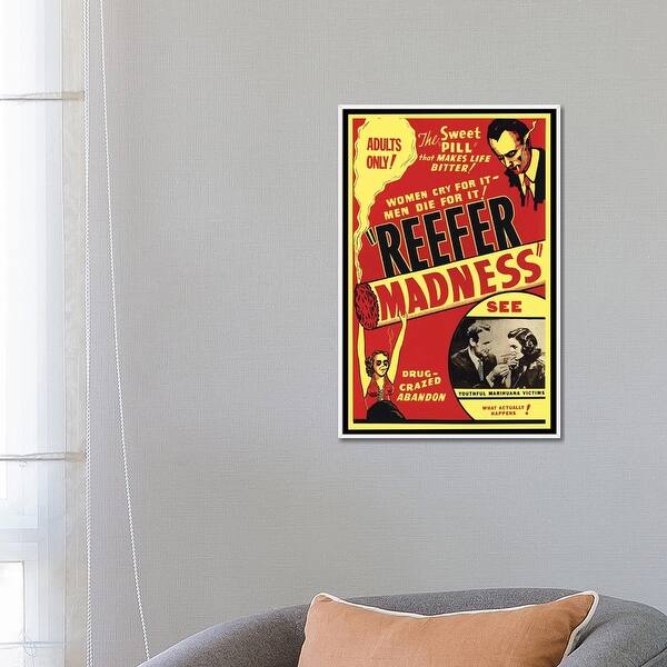 iCanvas "Reefer Madness Film Poster" by Radio Days Framed Canvas Print ...