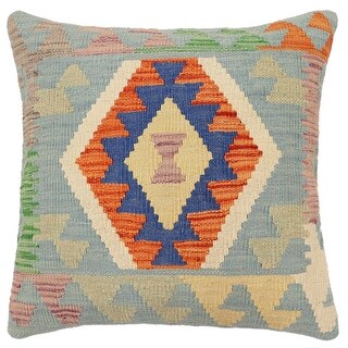 Southwestern Nancy Turkish Hand-Woven Kilim Pillow - 20'' x 20'' - Bed ...