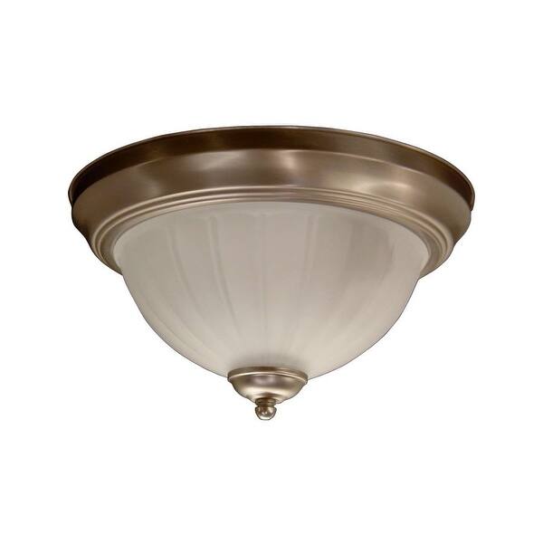 Quorum International Q3074-11 2 Light Flushmount Ceiling Fixture with ...