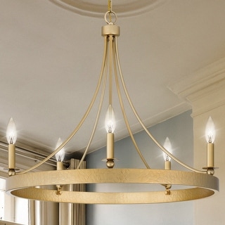 Luxury Transitional Chandelier, 22.75H x 26.00W, with Modern Farmhouse ...