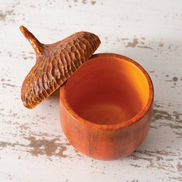 Acorn Trinket Box - 5undefined'' dia. x 7''H - Bed Bath & Beyond - 37837571