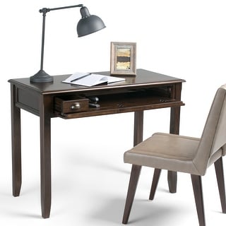 WYNDENHALL Portland SOLID WOOD Transitional 42 inch Wide Writing Office ...