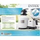 Intex 3000 GPH Sand Filter Pump & Plunger Valves (2 Pack) for Above ...