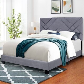 Upholstered Headboard Adjustable Bed - Bed Bath & Beyond - 40491518