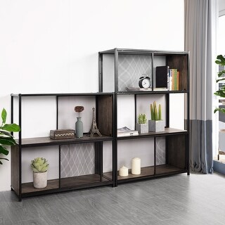Carbon Loft Sirion Wood Bookcase with Moving doors Storage Cabinet ...