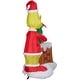 Gemmy Animated Airblown Inflatable Grinch Pulling Tree from Chimney ...