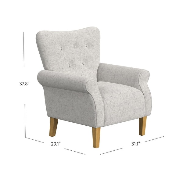 HomePop Rolled Arm Accent Chair - Bed Bath & Beyond - 39642478