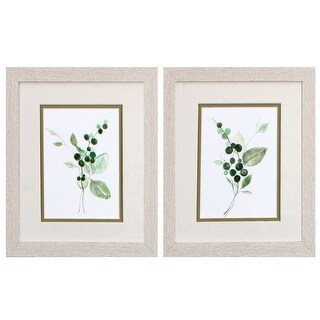 Propac Images Sprigs in Green Set of 2 Wall Art - Bed Bath & Beyond ...