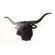 3D Faux Longhorn Head Wooden Sculpture - Bed Bath & Beyond - 38360535