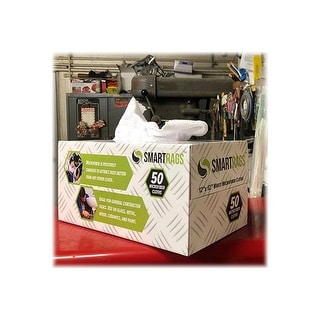 Arkwright Box of 50 Smart Rags Microfiber Cleaning Cloths - 12x12 - Bed ...