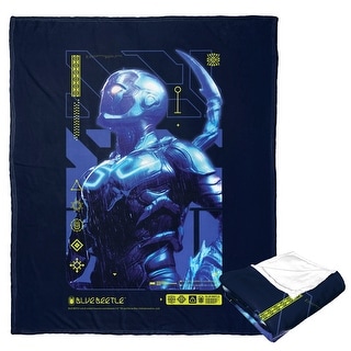 Warner Brothers Blue Beetle Suit of Armor Silk Touch Throw Blanket ...