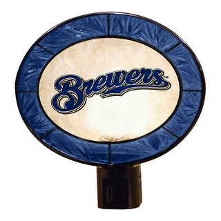 Milwaukee Brewers Art-Glass Nightlight - Multi - Bed Bath & Beyond ...