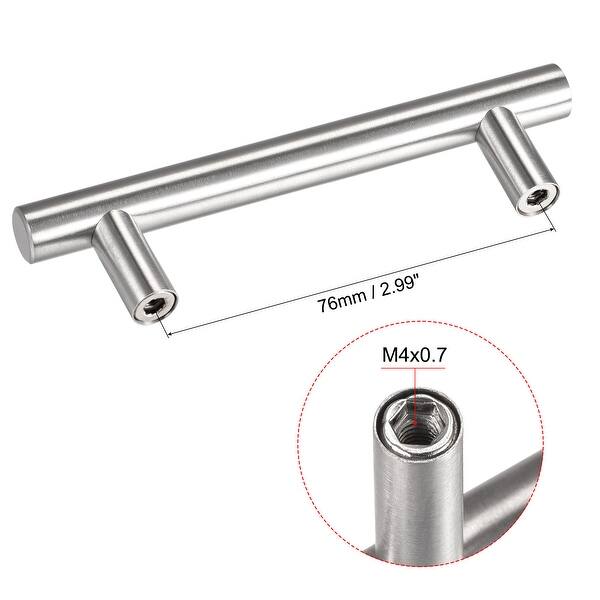 T Bar Pull Handle, 12mm Dia Stainless Steel Cabinet Pulls 6pcs - Bed ...