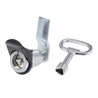 Triangle Cam Lock 22mm Cylinder Dia 49mm Long Cam Keyed Alike Silver ...