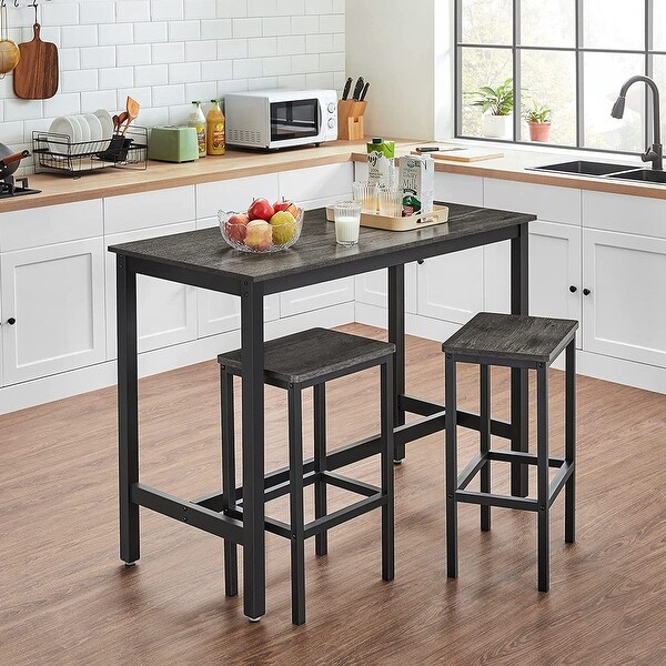 VASAGLE Bar Stools Set of 2 Bar Chairs Kitchen Breakfast Bar Stools with Footrest Bed Bath Beyond 37029105