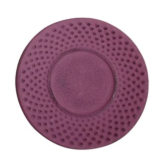 Creative Home Purple Cast Iron 3.75" Round Drink Coaster - Bed Bath ...