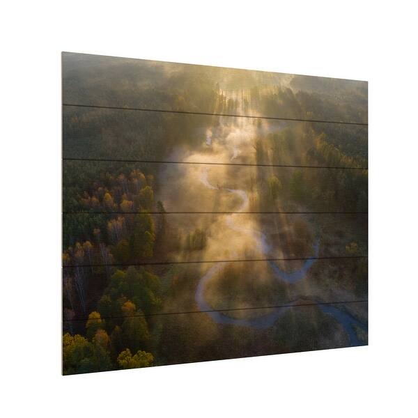 Tomasz Rojek 'Landscape' Wood Slat Art - Multi - Bed Bath & Beyond - 37476452